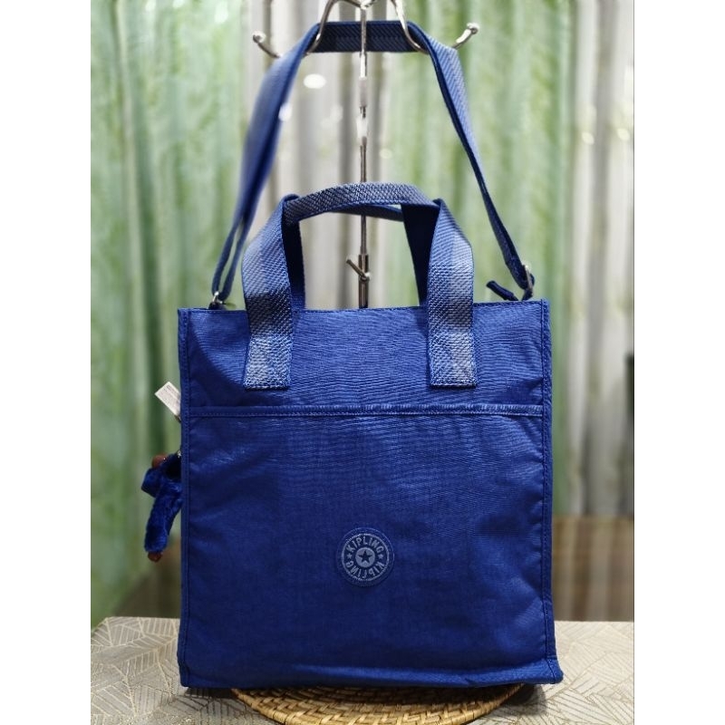 Kipling #Inara Large Crossbody Tote Bag in Navy Mist | Shopee Philippines