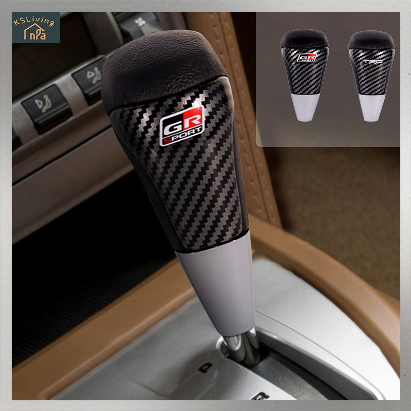 TRD GR Sport Racing Gear Shift Knob Shifter Lever For Toyota Leather ...