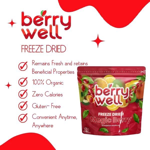 Berry Well the Original Freeze Dried Magic Berry with Vitamins and all ...
