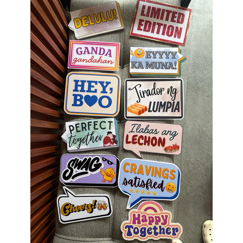 Per Piece Photobooth Props 3mm Sintraboard Unique Modern Designs Genz ...