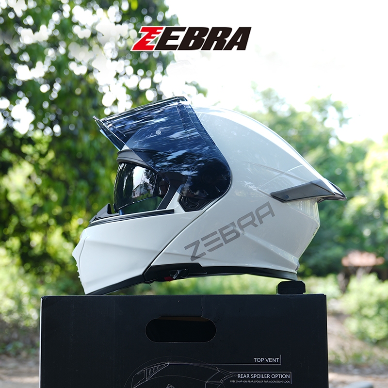 Zebra A113 Men's Full Face Motorcycle Dual Visor Modular helmet Unisex ...