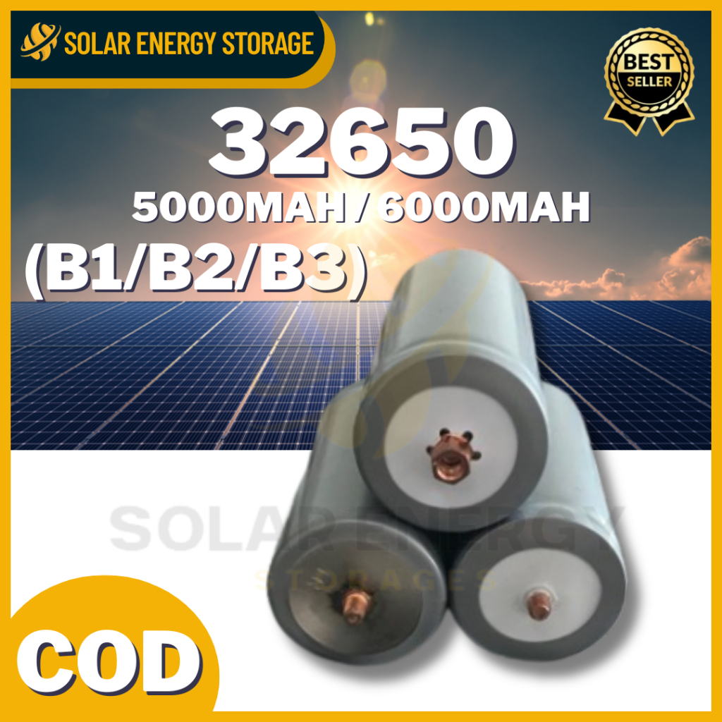 (FREE SCREWS) 32650 LIfePO4 Battery Lithium Battery Cell 3.2v 3000mAh ...