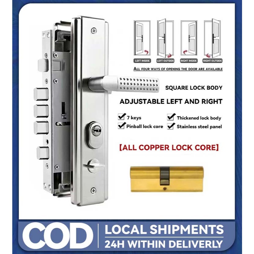 Safety door lock with key main door lock set heavy duty door lock ...