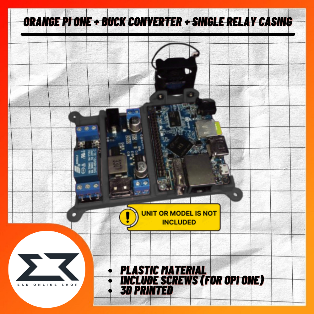 Orange Pi One + Buck Converter + Single Relay Casing 3D Printed ...