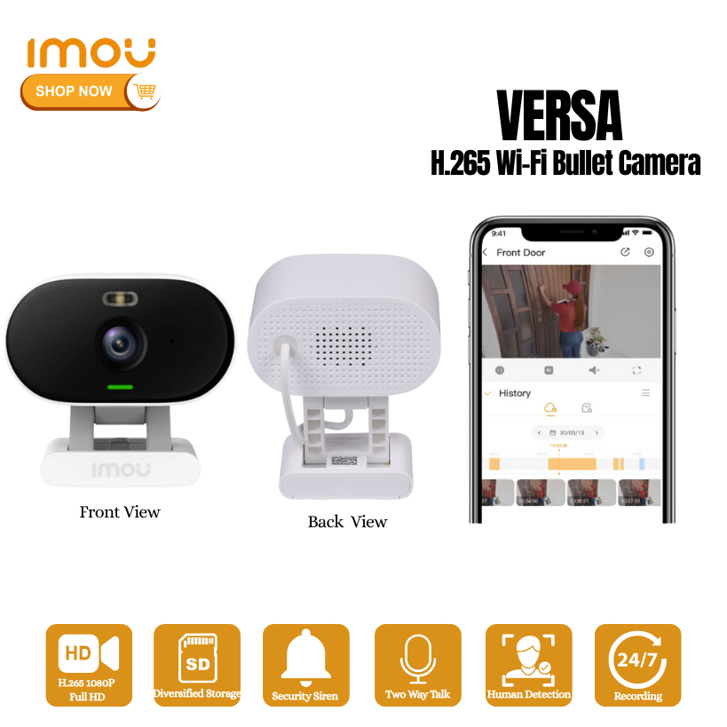IMOU CCTV Outdoor/Indoor Home Security Surveillance Bullet Wi-Fi Camera ...