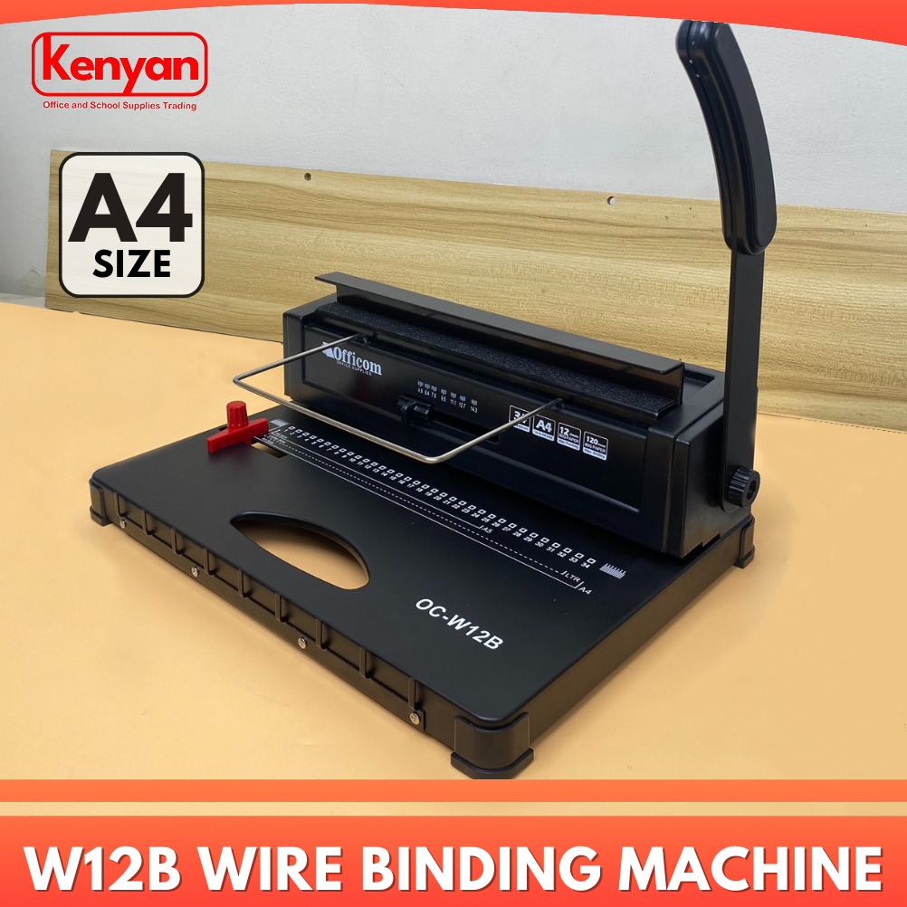 Wire A4 Binding Machine W12B Heavy Duty Binder Double Loop Wire ...