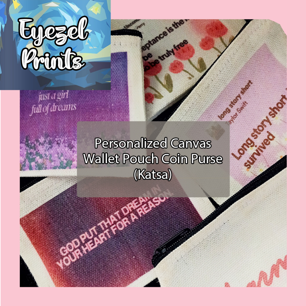 Customized/Personalized Sublimation Print Canvas Wallet, Coin Purse ...
