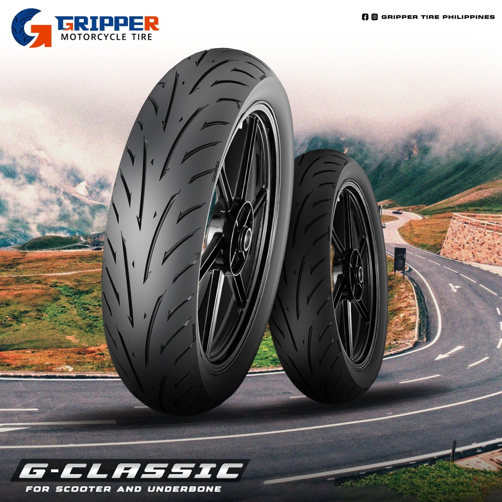 Gripper G-Classic TL 110/90-10, 100/90-12, 110/90-12 | Shopee Philippines