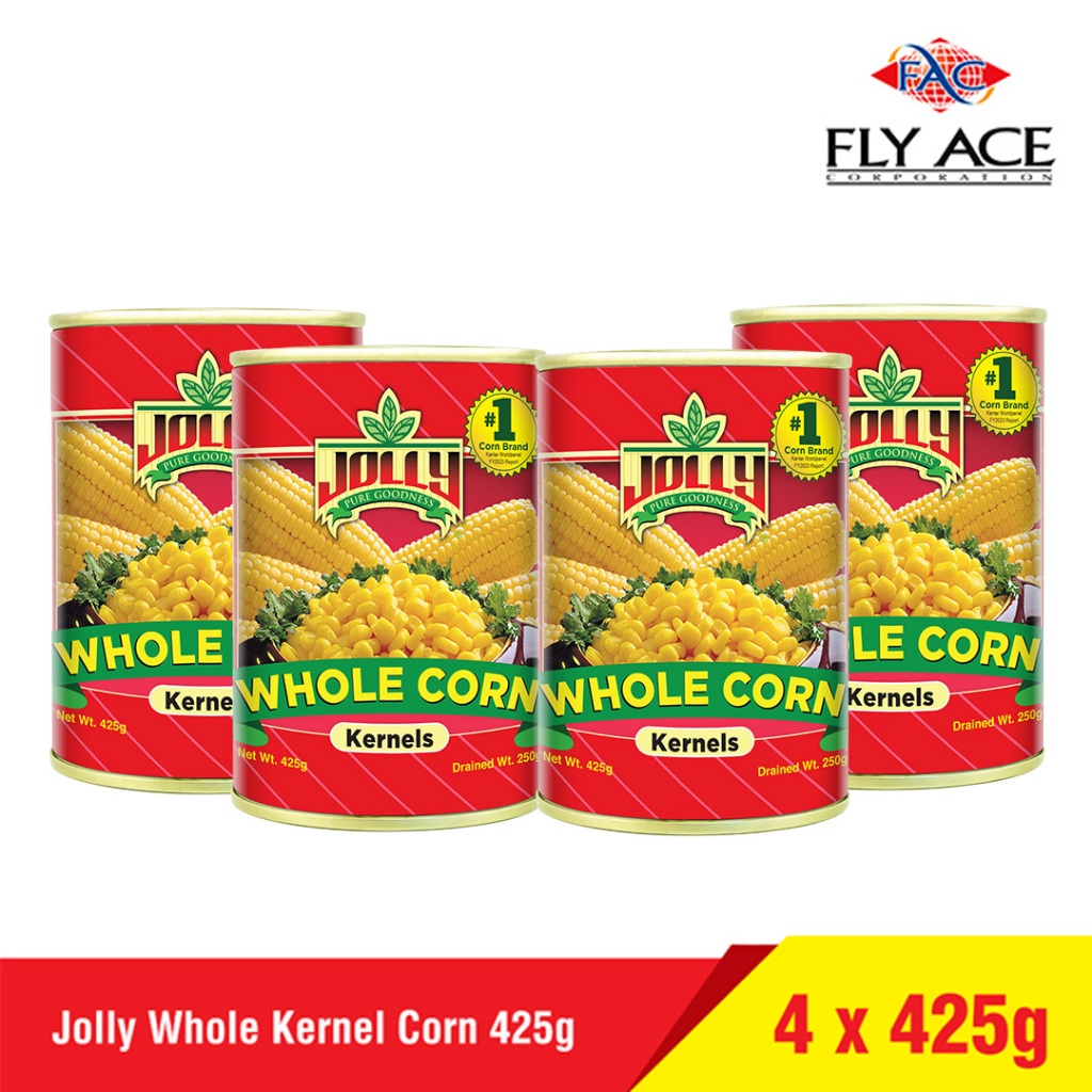 Jolly Whole Kernel Corn 425g x 4 | Shopee Philippines
