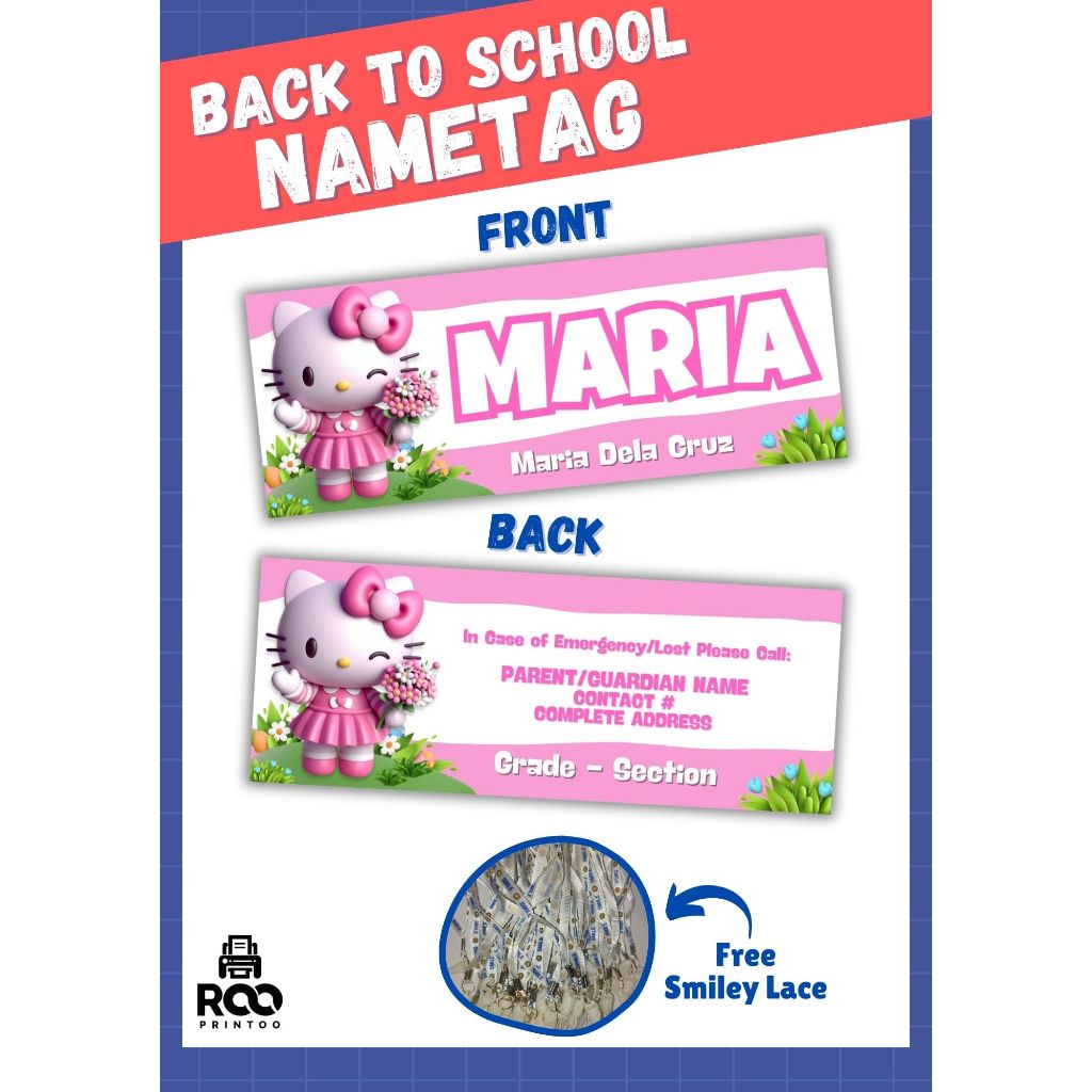 NAMETAG 2025 Designs (BACK TO SCHOOL) | Shopee Philippines