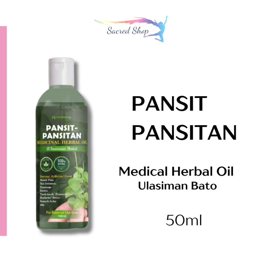 Pansit Pansitan Herbal Oil 100ml | Ulasiman Bato | Natural Skin & Joint ...