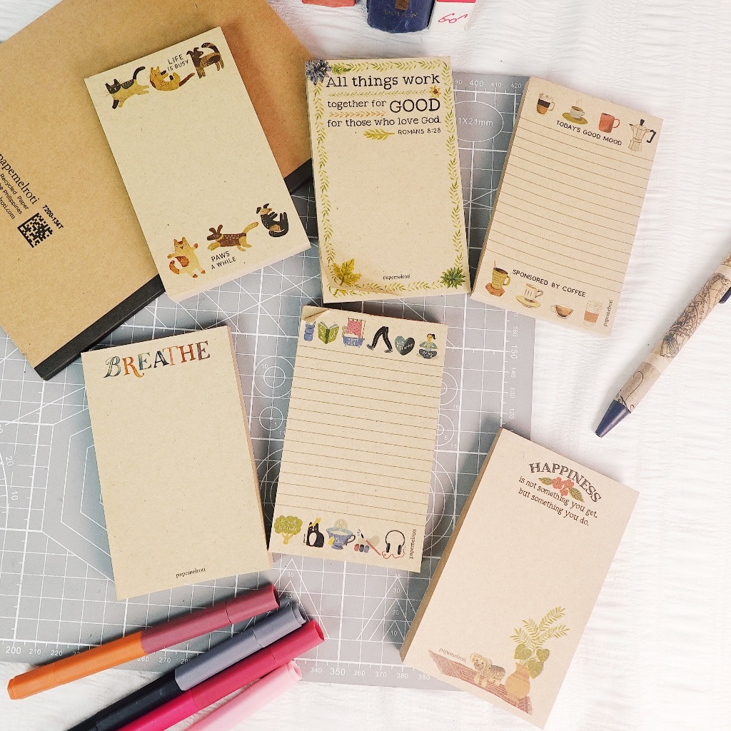Papemelroti Inspirational Notepad | Bible Verse Christian Notepads ...