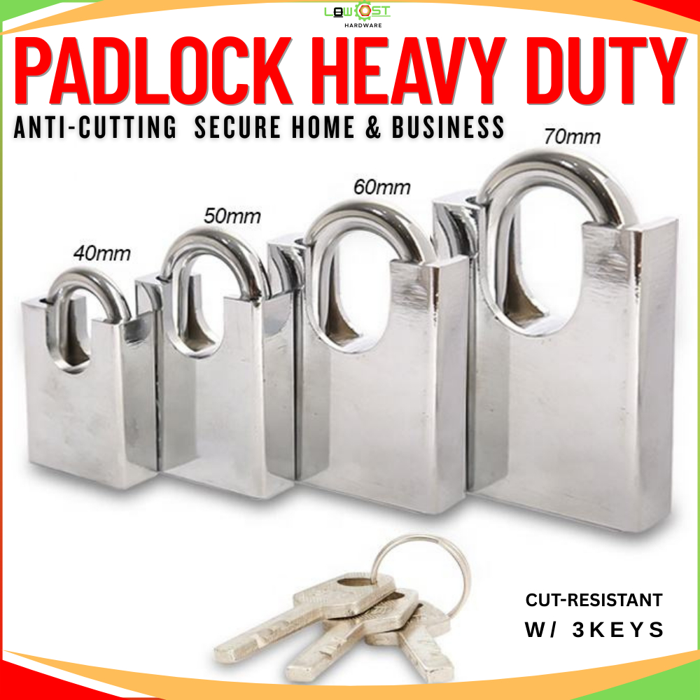 Padlock Anti Cutting Anti Theft Heavy Duty for Gate Padlock Security ...