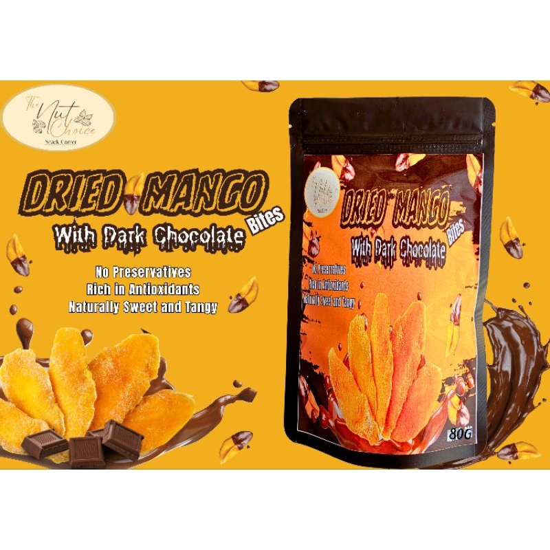 Dried Mango Bites with Dark Chocolate | Shopee Philippines
