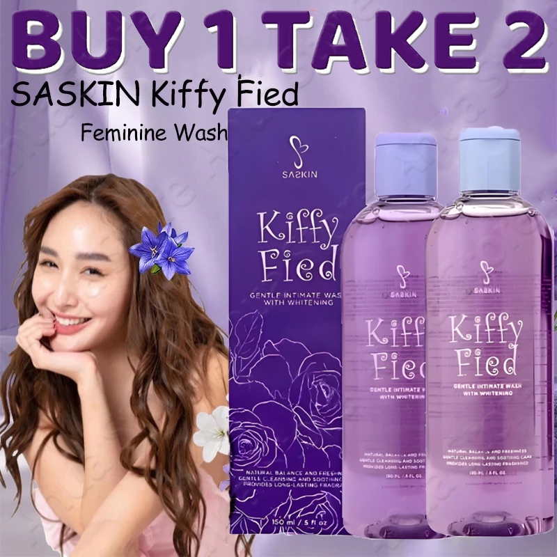 【BUY 1 TAKE 2】SASKIN Kiffy Fied Feminine Wash Gentle With Whitening ...
