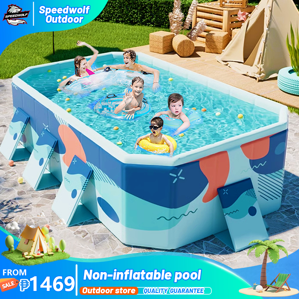 Foldable swimming pool Children adult swimming pool Family outdoor ...
