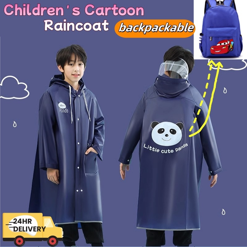 COD Raincoat for Kids Thickened EVA Extended Waterproof Poncho ...