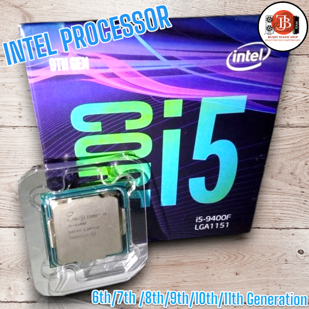 Intel i3-10105, i5-9400F, i5-8500, i5-7500, i5-6500 Etc. Processor 6th ,7th,8th,9th,10th Gen ...