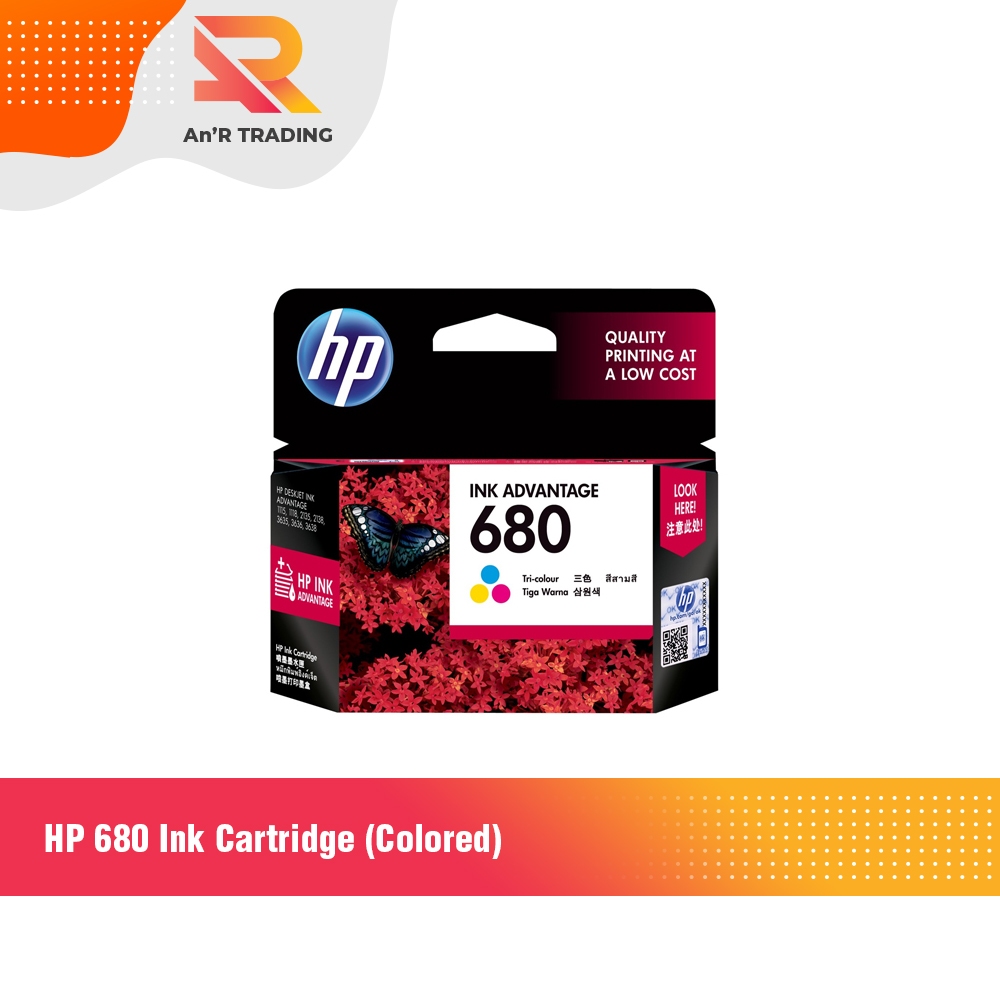 HP 680 Ink Cartridge Colored | Shopee Philippines
