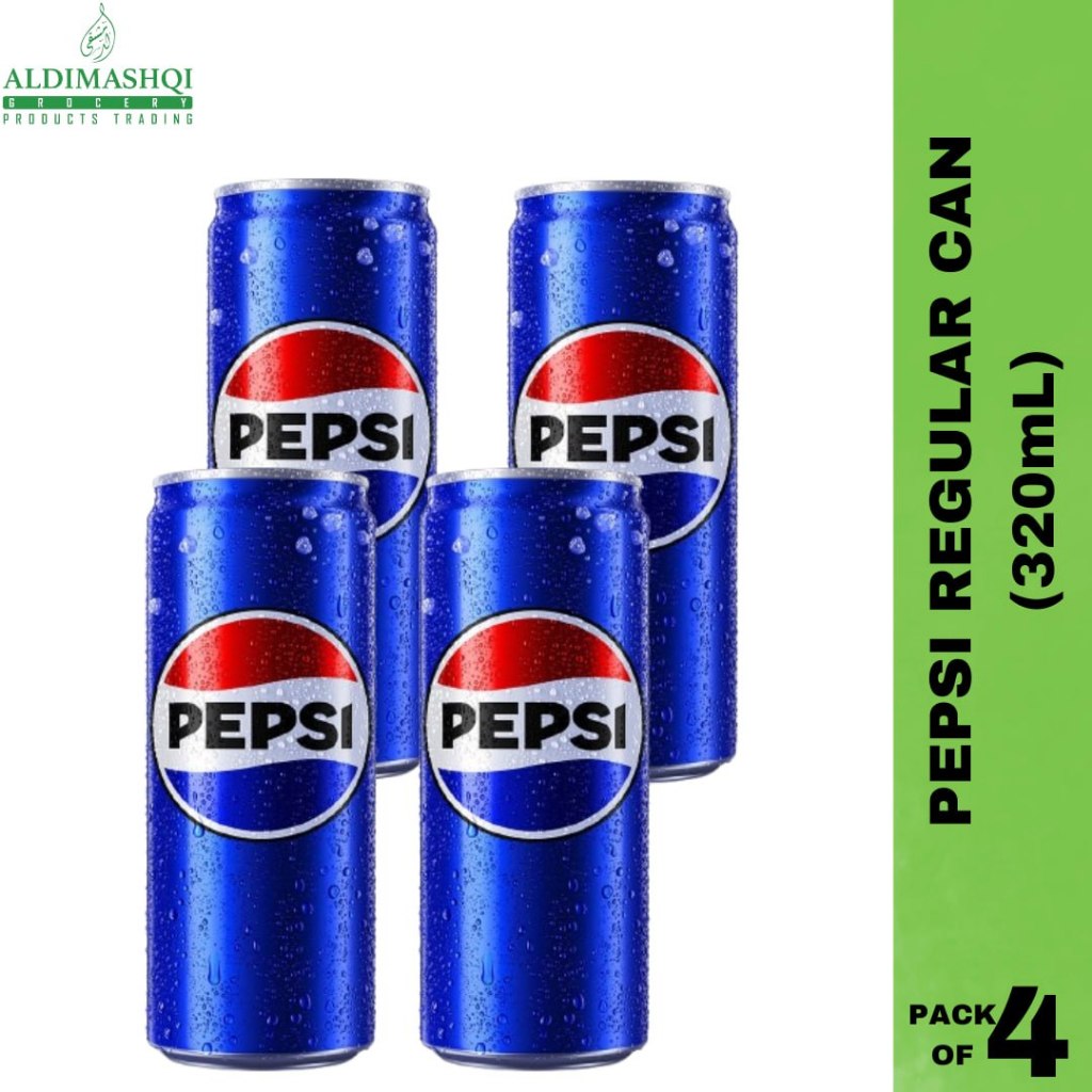 PEPSI REGULAR IN CAN 320ML PACK OF 4 (11-21-2025) | Shopee Philippines