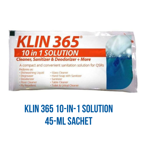 Kalinisan KLIN 365 10-in-1 Solution 45 mL Sachet (Sanitizer Degreaser ...