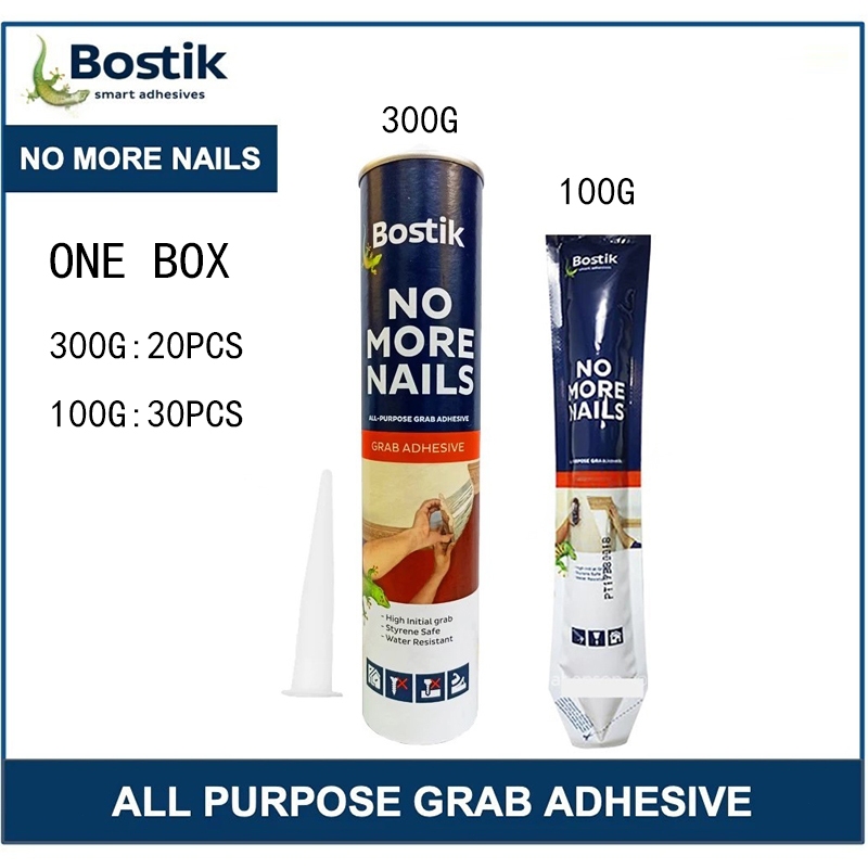 (ONE BOX) ORIGINAL BOSTIK NO MORE NAILS ALL PURPOSE GRAB ADHESIVE ...