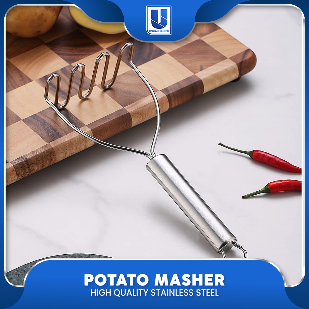 Potato Smasher Stainless Steel Shape Wave Potato Kitchen Masher Tool ...