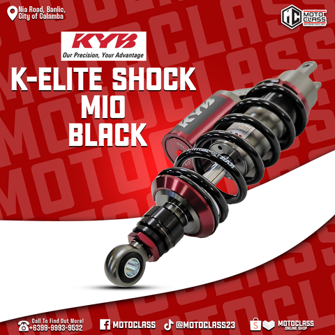 KYB SHOCK K-ELITE MIO BLACK AND RED | Shopee Philippines