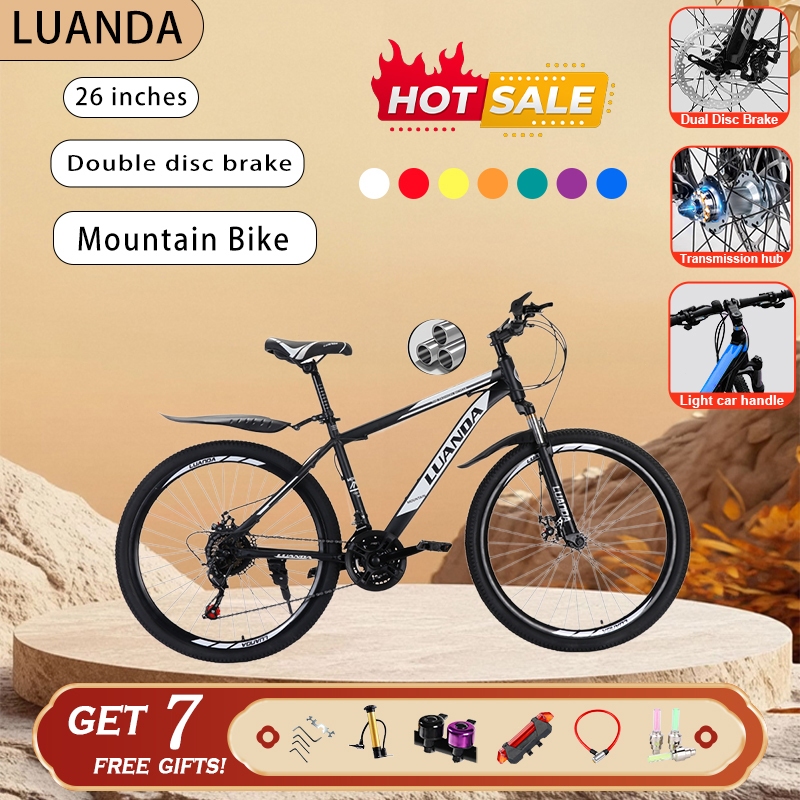 LUANDA Mountain Bike Fixie Bike Adult Bike 26 inch 3*7/21 Speed Alloy ...