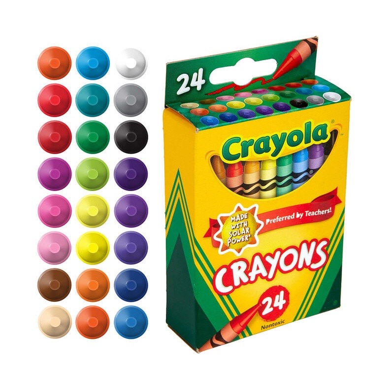 New Crayons( Set of 8,16 and 24 Colors) Pastels Crayon Primary School ...