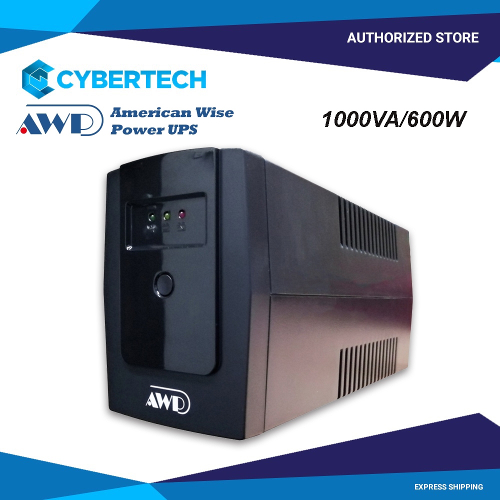 AWP Wise AID1000 ECO 1000VA 600W UPS (1PC PER ORDER PLEASE) | Shopee ...