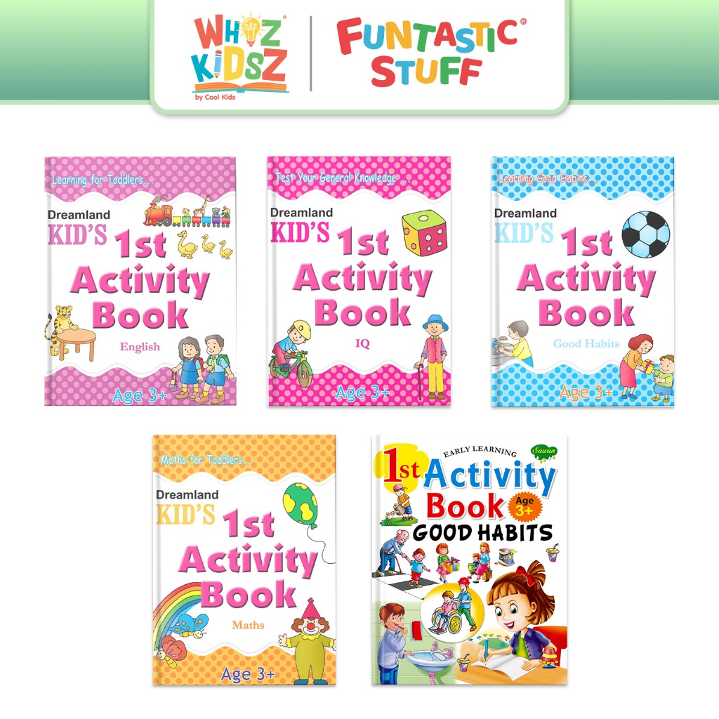 Whiz Kidsz 1st Activity Book for Kids | English IQ Good Habits Math ...