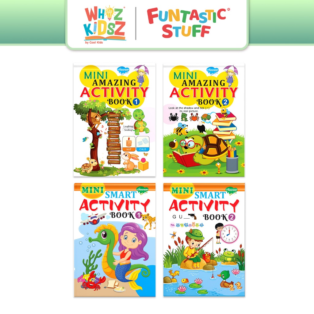 Whiz Kidsz Mini Amazing Activity Book & Mini Smart Activity Book ...