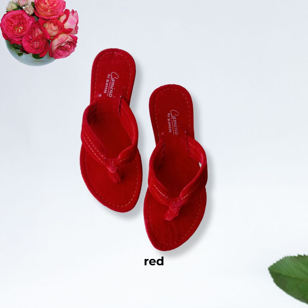 Strap & Sole Velvet Indoor Slippers DI-IPIT For Women | Tsinelas ...