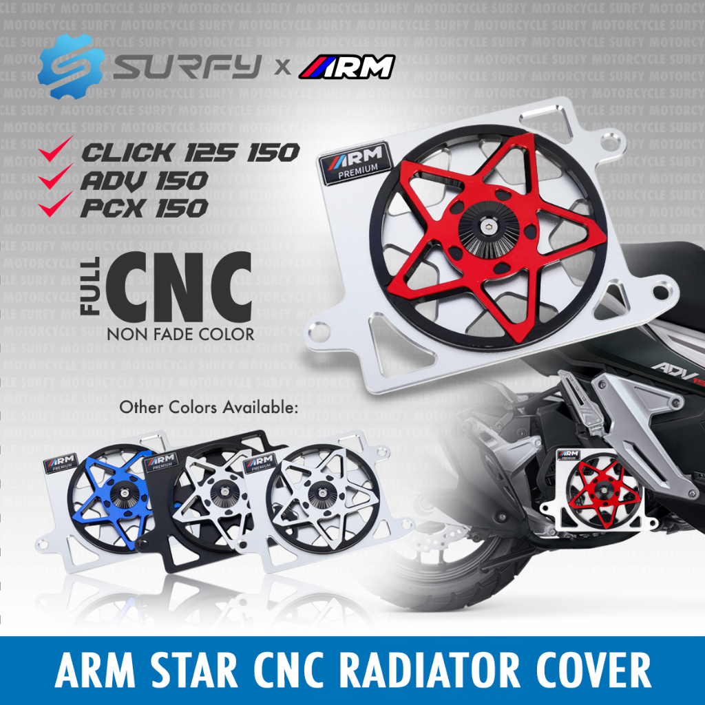 ARM Star Spinner Radiator Cover V3 Metallic Finish Design Full Alloy ...