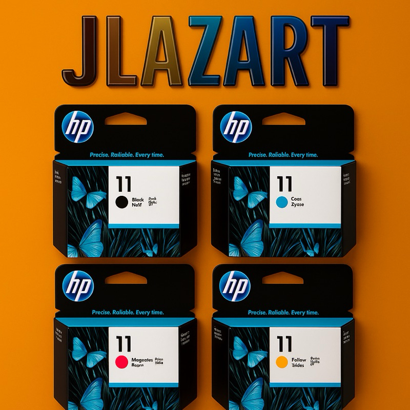 HP 11 Printhead (1SET 4COLORS) COMBO Black(C4810A)/Cyan (C4811A)/Yellow ...