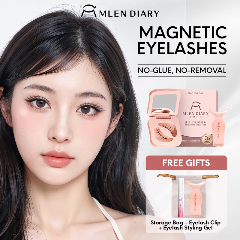 Mlen Diary Soft Magnetic False Eyelashes Set Dupont 3D Patent ...