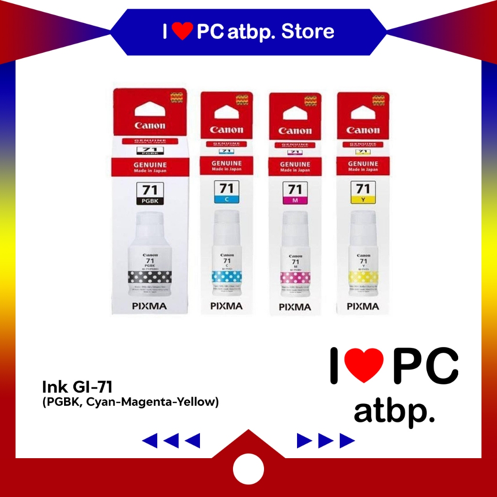 Canon Ink GI-71 (PGBK, Cyan-Magenta-Yellow) | Shopee Philippines