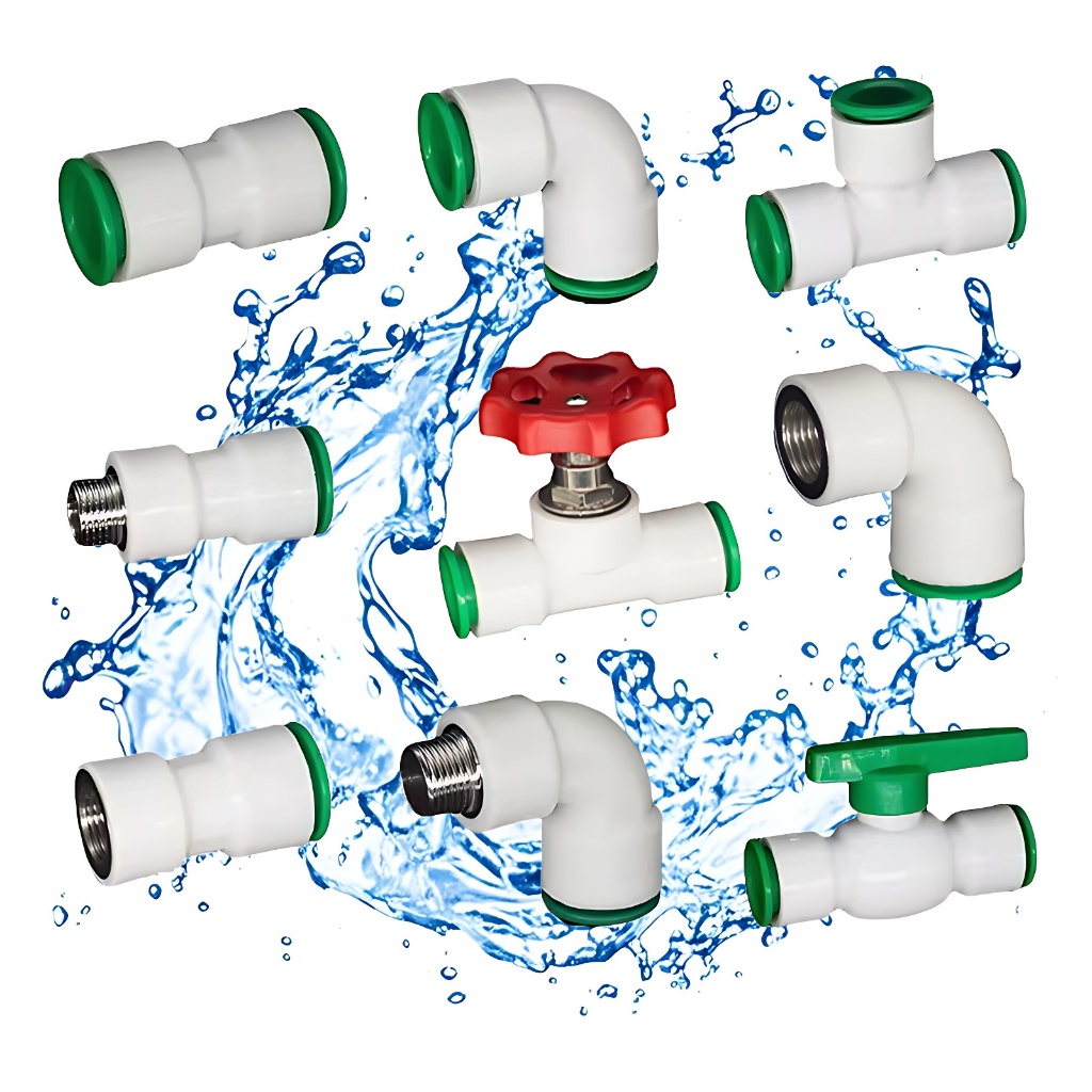 PPR Quick Connector 1/2'' Hot-Melt-Free Hot and Cold Water Pipe PPR ...