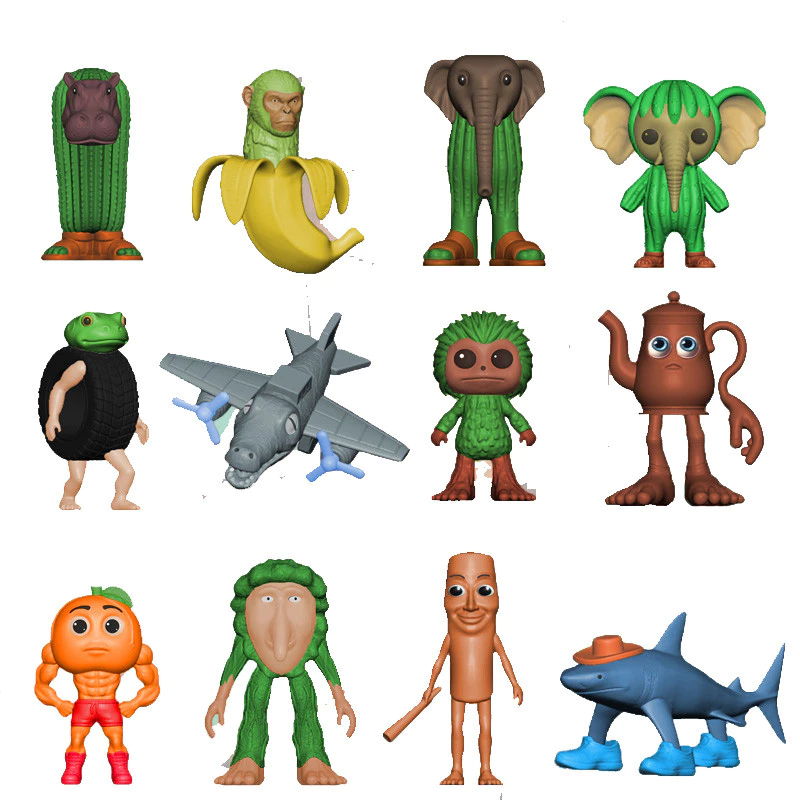 16pcs/set Italian Brainrot Figure, Tralalero Tralala Brainrot Resin ...