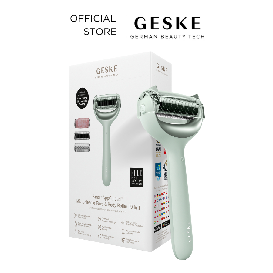 Geske MicroNeedle Face & Body Roller | 9 in 1 | Shopee Philippines
