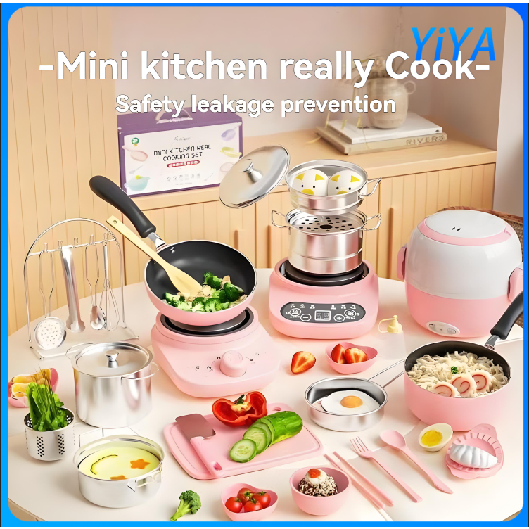 Real Mini Cooking Set Toys Birthday Gift Children's Small Kitchen ...
