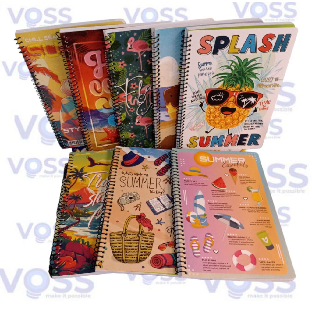 (5 PCS) SPRING LEAF Spiral Notebook 80 Leaves - SUMMER LOVIN' | Shopee ...