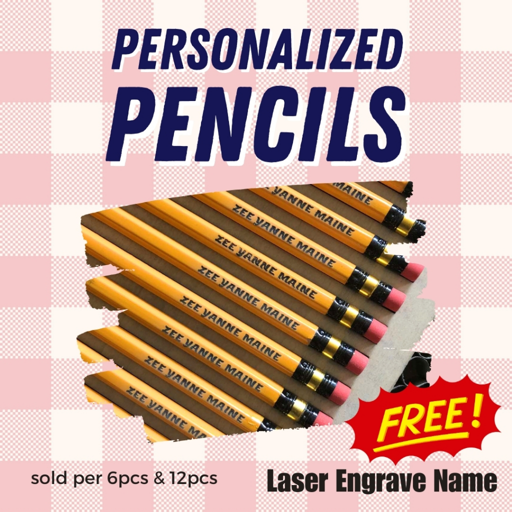 Personalized Pencils in Regular and Jumbo XL size - FREE LASER ENGRAVE ...