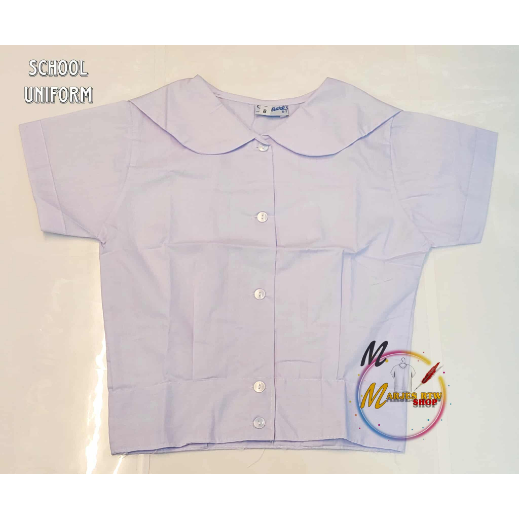 Polo blouse for Girl's Uniform ( Teturon and Katrina ) | Shopee Philippines