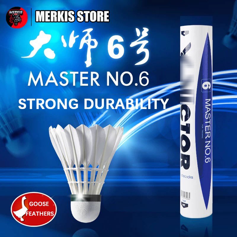 NO.6 Feather Shuttlecocks High Quality GOOSE DOWN Shuttlecock For ...