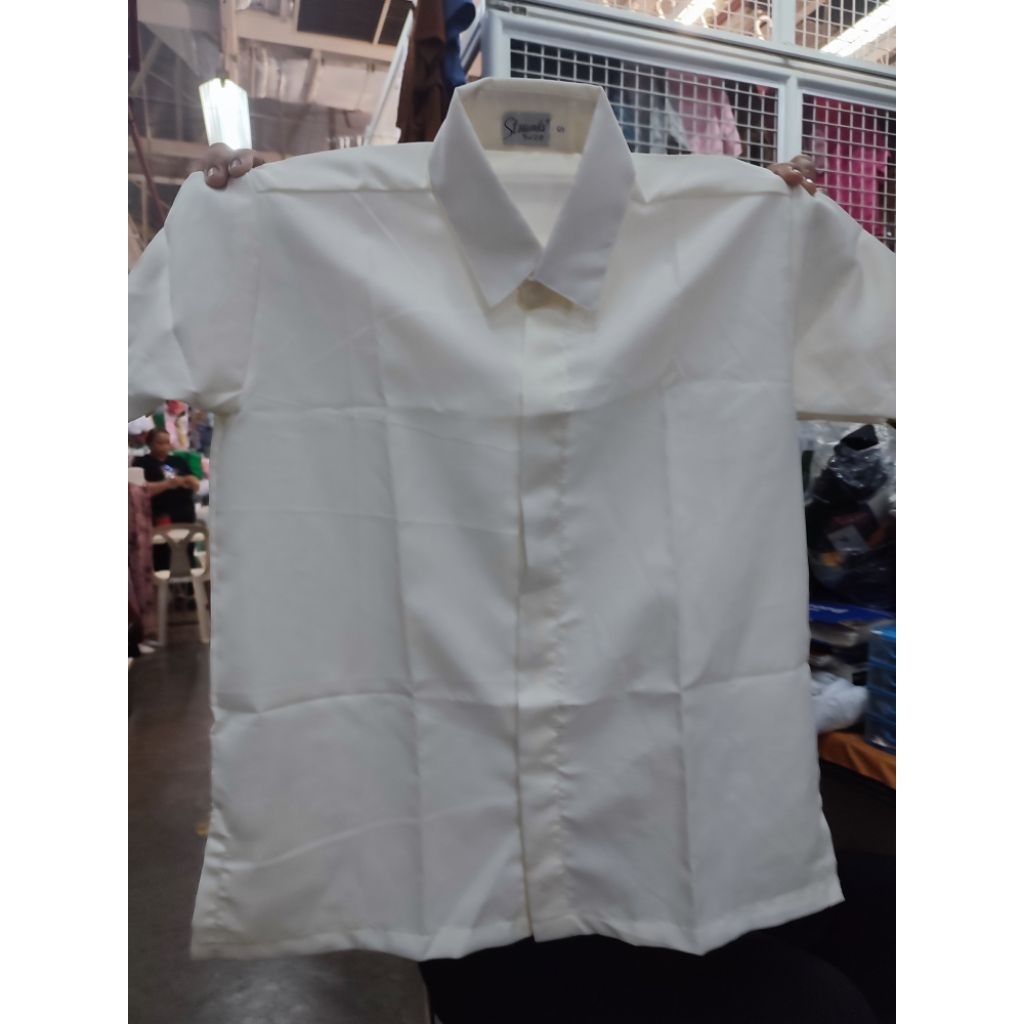 POLO BARONG CREAM and white SCHOOL UNIFORM | Shopee Philippines