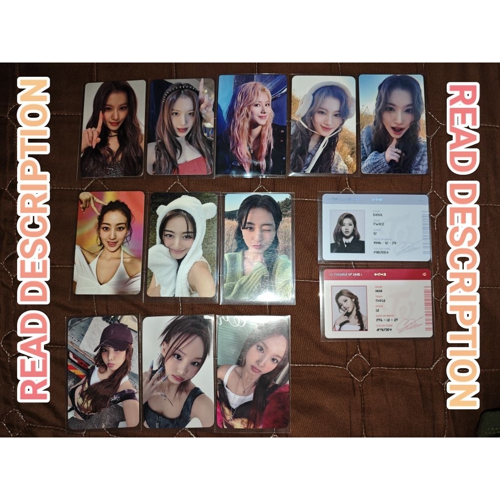 TWICE Official Photocards - With You-th, Formula of Love , Nayeon NA, Wtihmuu, Nemo, JYP Shop ...