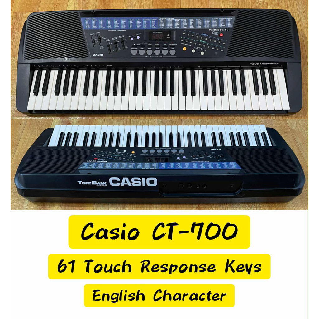 Casio Tone Bank CT-700 (61 Touch Response) Japan Surplus Keyboard Piano ...