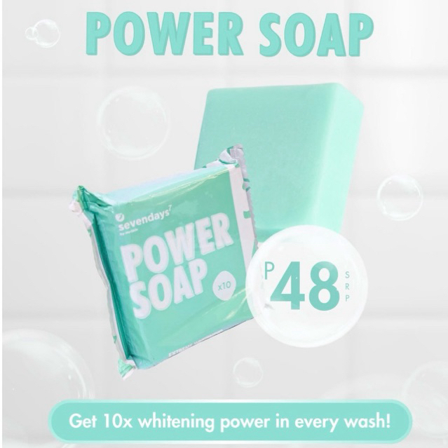 SEVEN DAYS POWER SOAP ×10 (extreme whitening,scar fader, and collagen ...